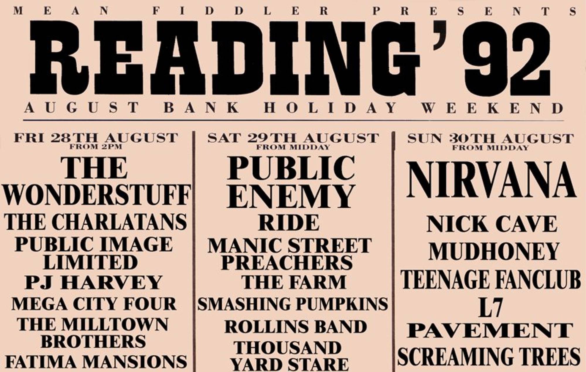 Every Reading & Leeds Poster Since 1989 | Festival Insider